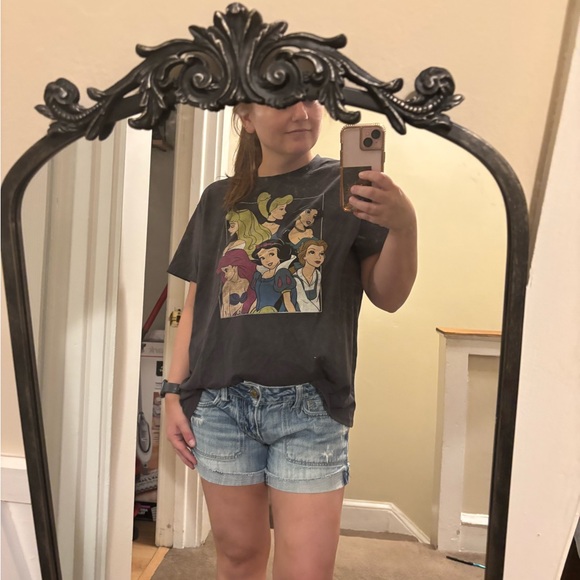 Disney | Tops | Disney Gray Princess Short Sleeve Tee | Poshmark